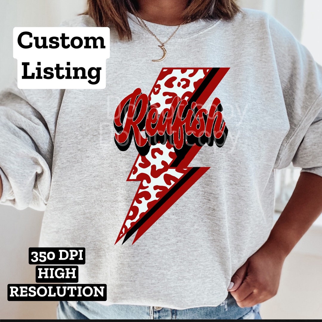 Lightning Bolt Cheetah School Spirit Custom Design, Digital Download ...