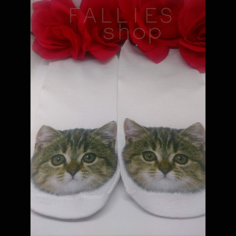 Cat Socks, Cat Printed Socks, 3D Cat Socks, Animal Socks, Cat Face ...