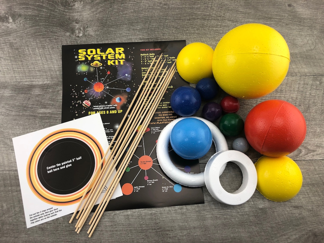 Styrofoam Smoothfoam Solar System Kit (PAINTED) - Etsy