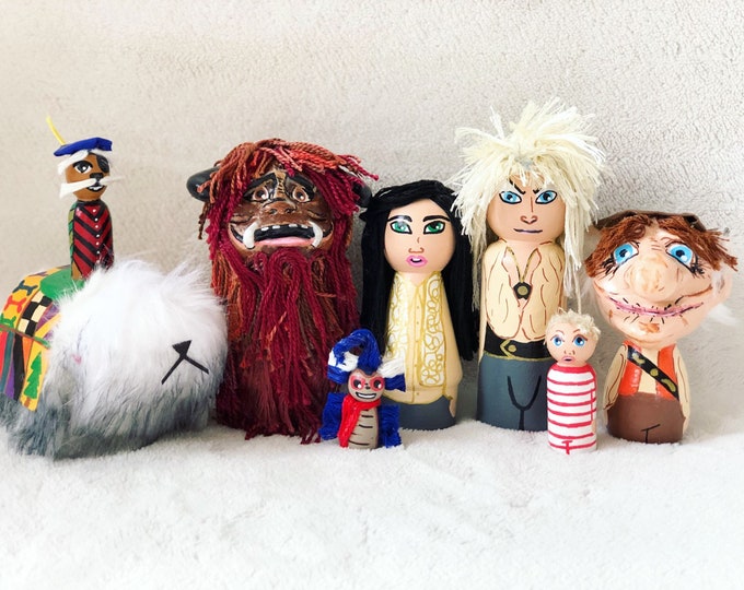 Custom Labyrinth Peg Doll Set, Labyrinth Gifts, Labyrinth Fans, David ...