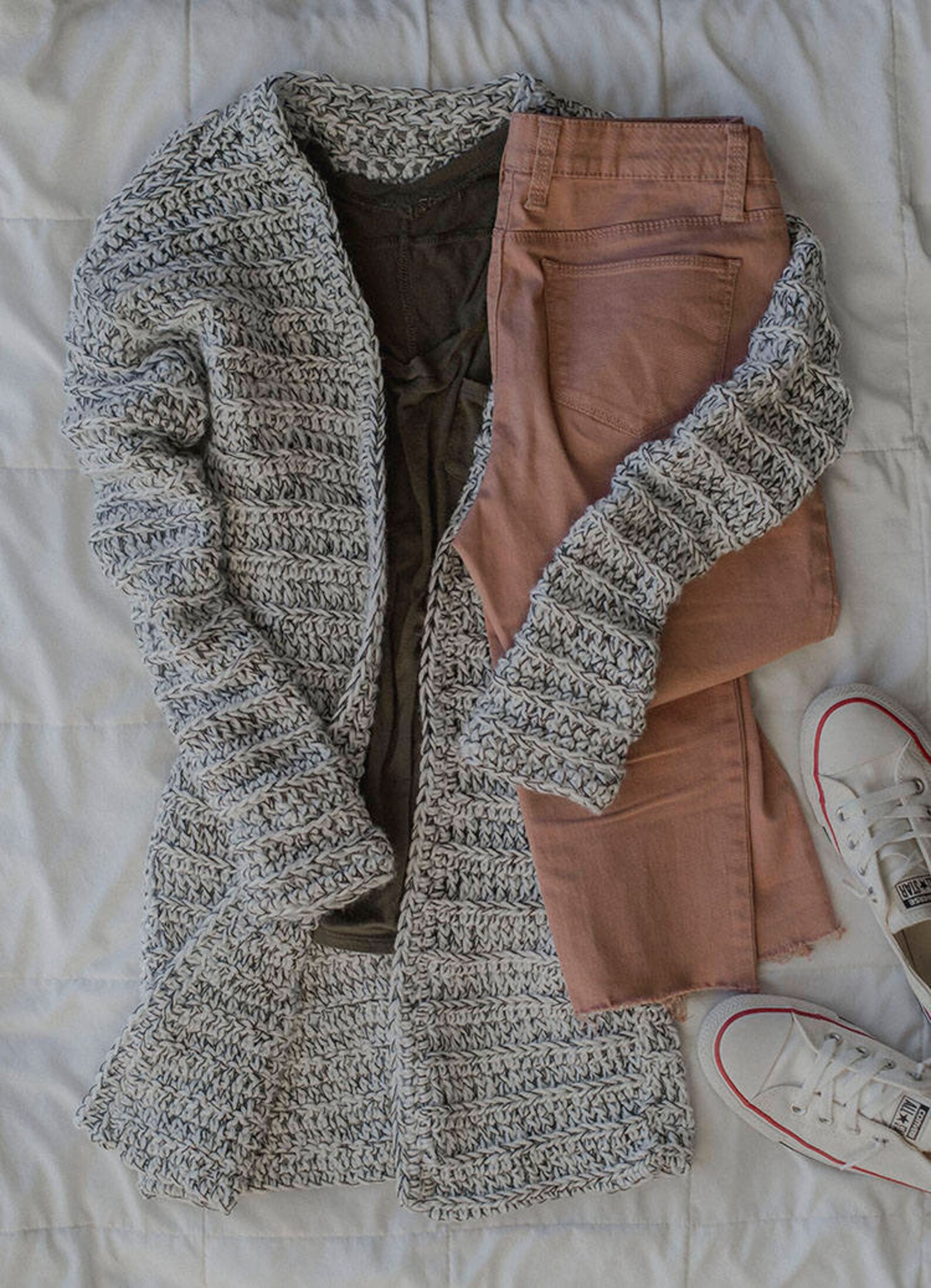 PDF Crochet Pattern for the Marley Cardi - Marled, Chunky & Long ...