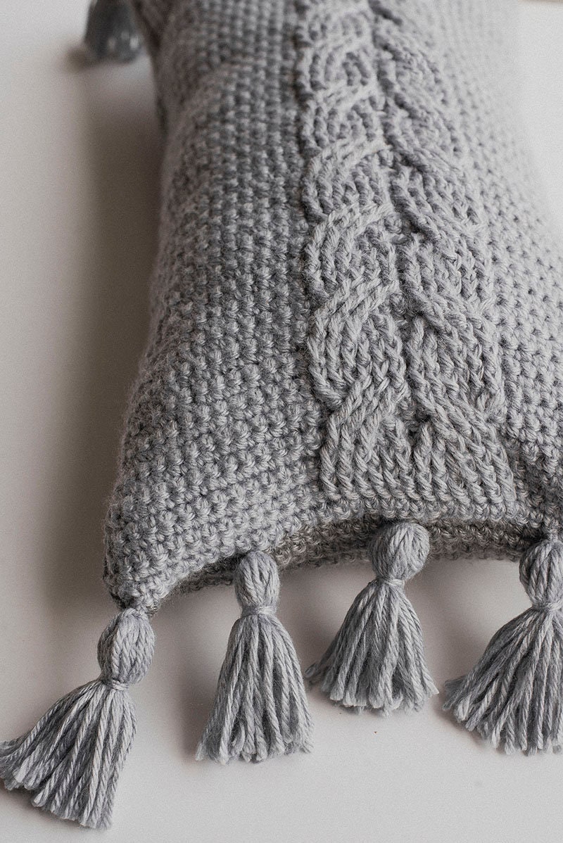 PDF Crochet Pattern for the Cabled Throw Pillow Megmade With | Etsy