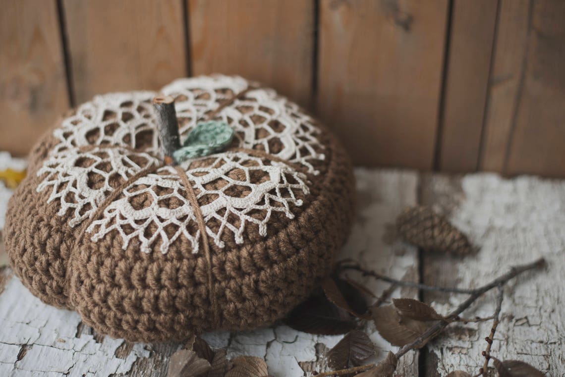 PDF Crochet Pattern for THREE Rustic & Elegant Pumpkins - Etsy