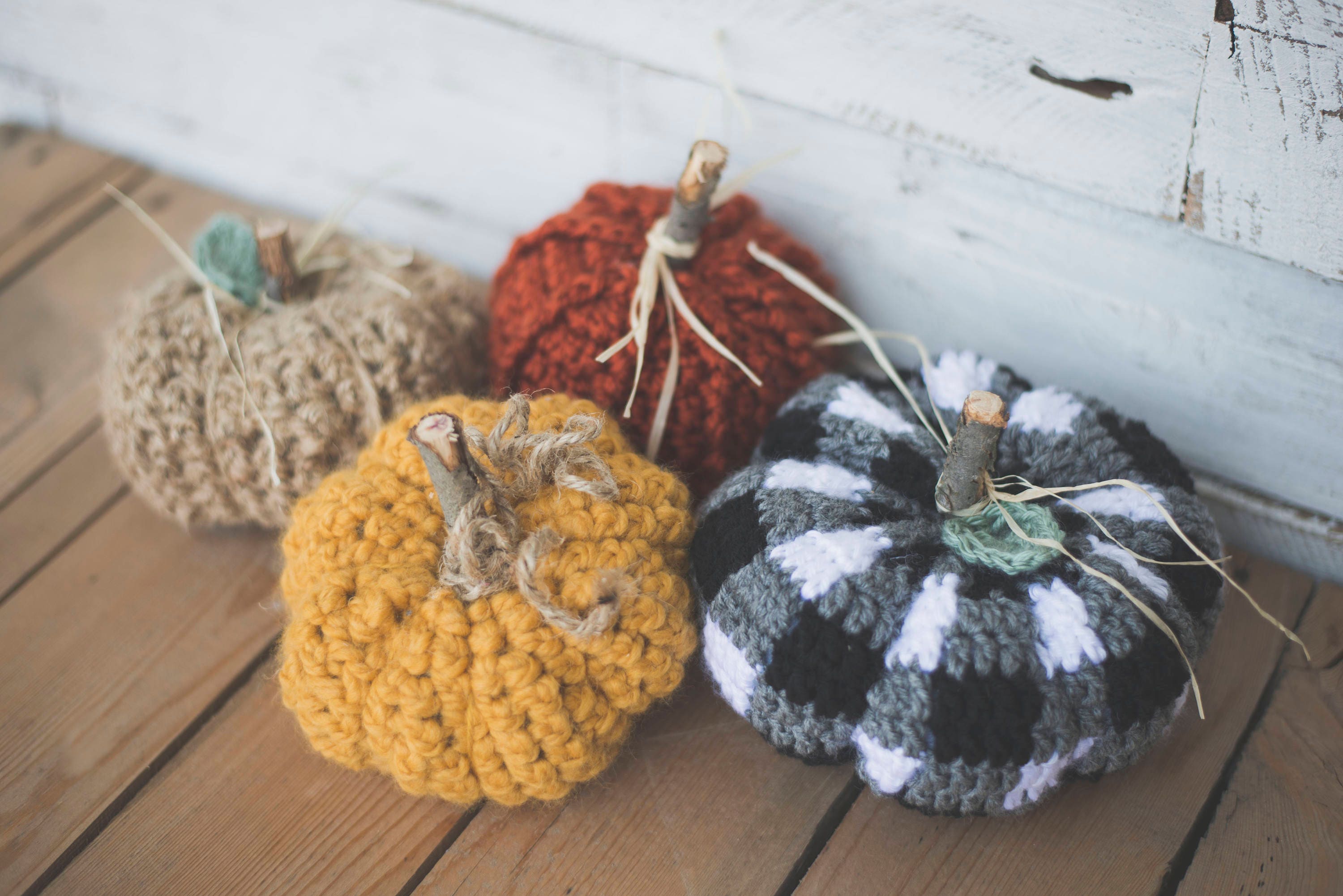 PDF Crochet Pattern for THREE Rustic Pumpkins - Etsy Canada