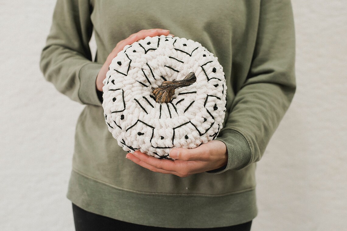 PDF Crochet Pattern for the Mudcloth Crochet Pumpkin - Megmade With ...