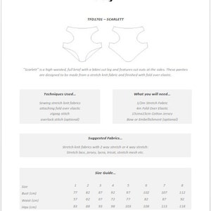 DIGITAL Lingerie Sewing Pattern / Multi-size / High Waisted Panties ...