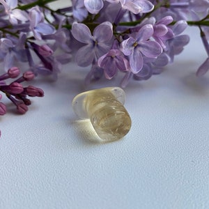 Citrine Labret Plug. Lip Plug. for Stretched Lip. Plug for Stretched ...