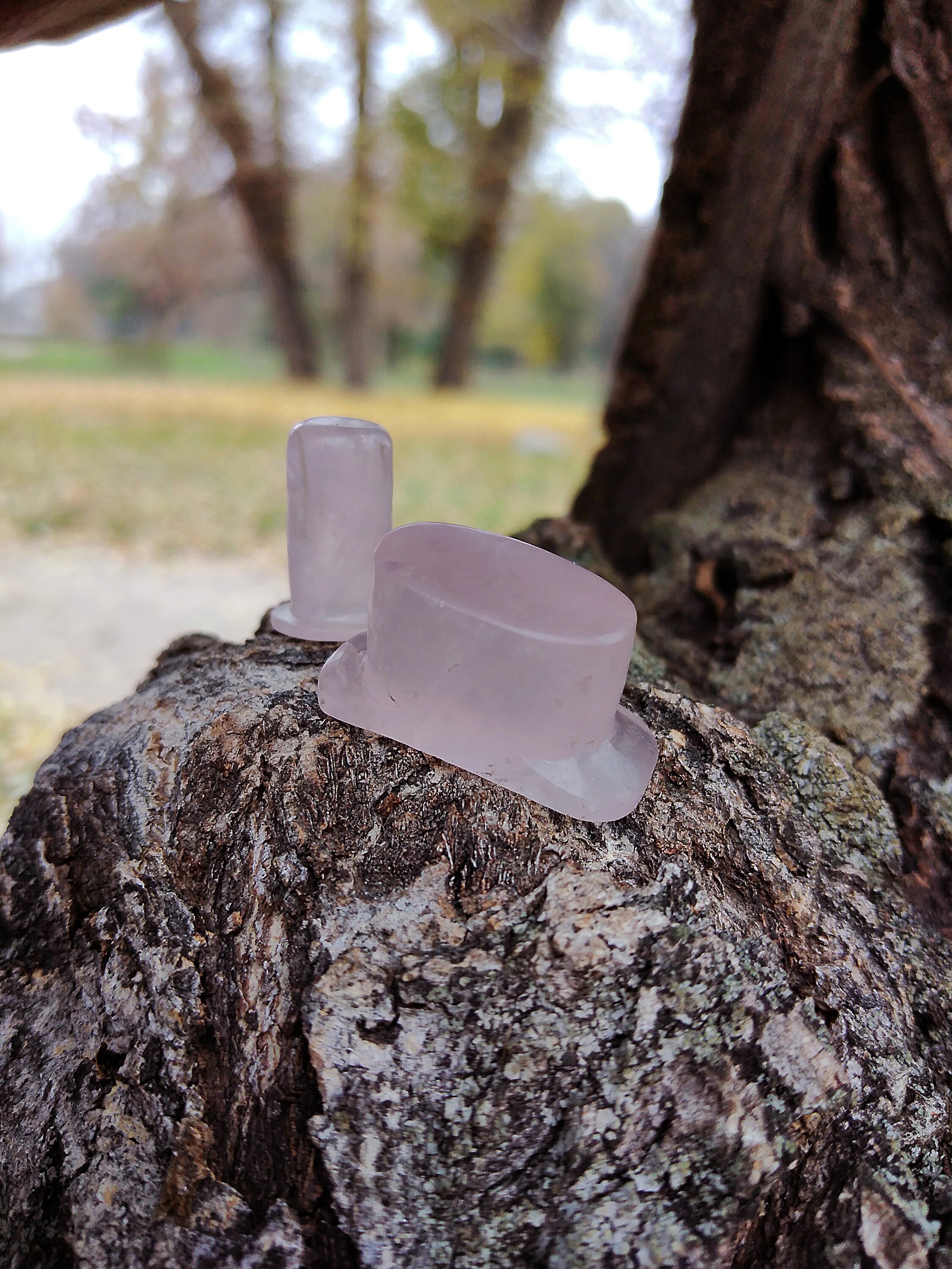 Round Rose Quarz Labret Plug for Stretched Piercing. Lip Plug - Etsy