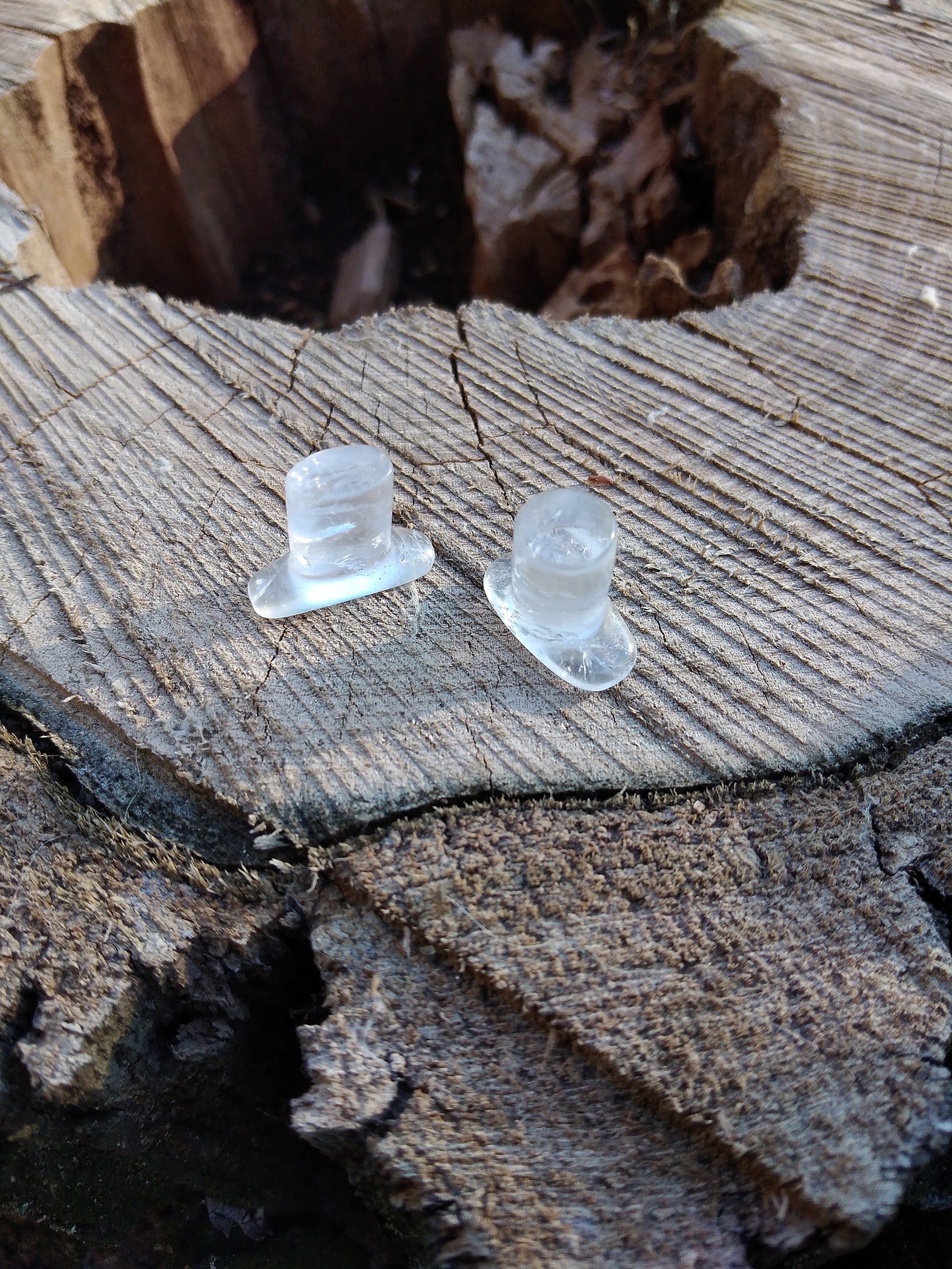 Clear quartz labret plug. Big labret. Lip plug. Philtrum | Etsy