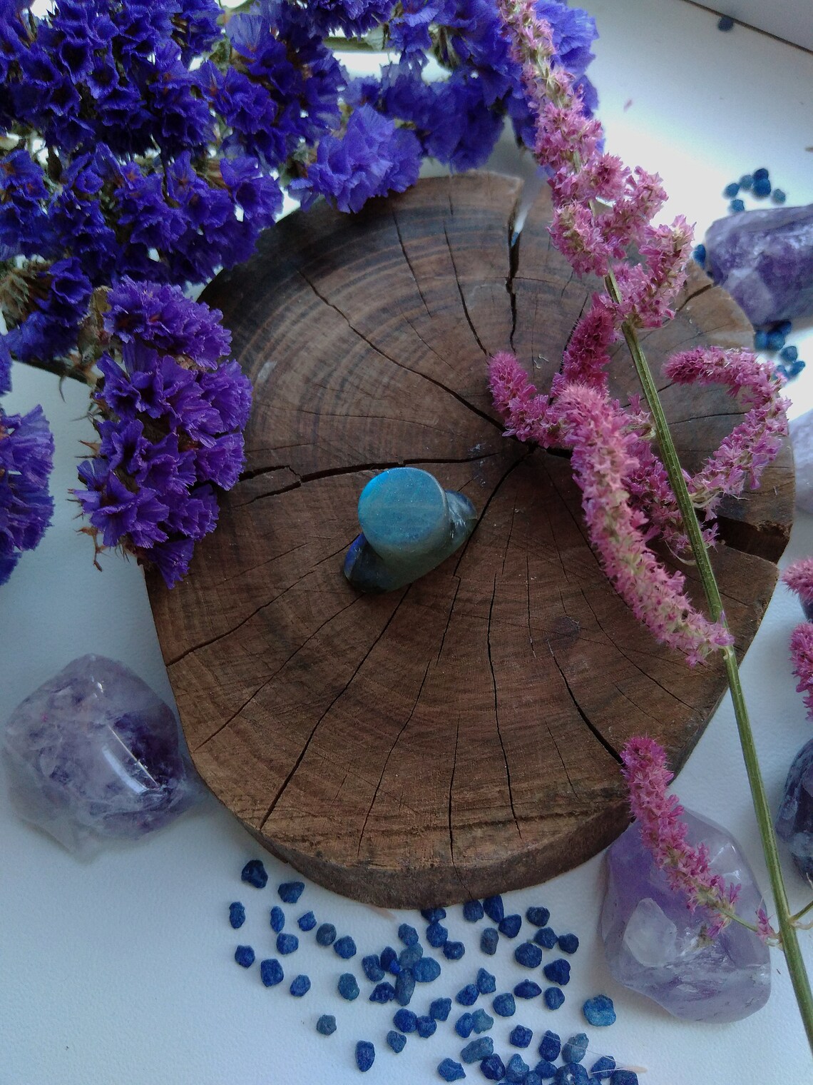 Round Labradorite Labret Plug 12 Mm Lip Plug for Stretched | Etsy