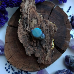 Round Labradorite Labret Plug 12 Mm Lip Plug for Stretched | Etsy