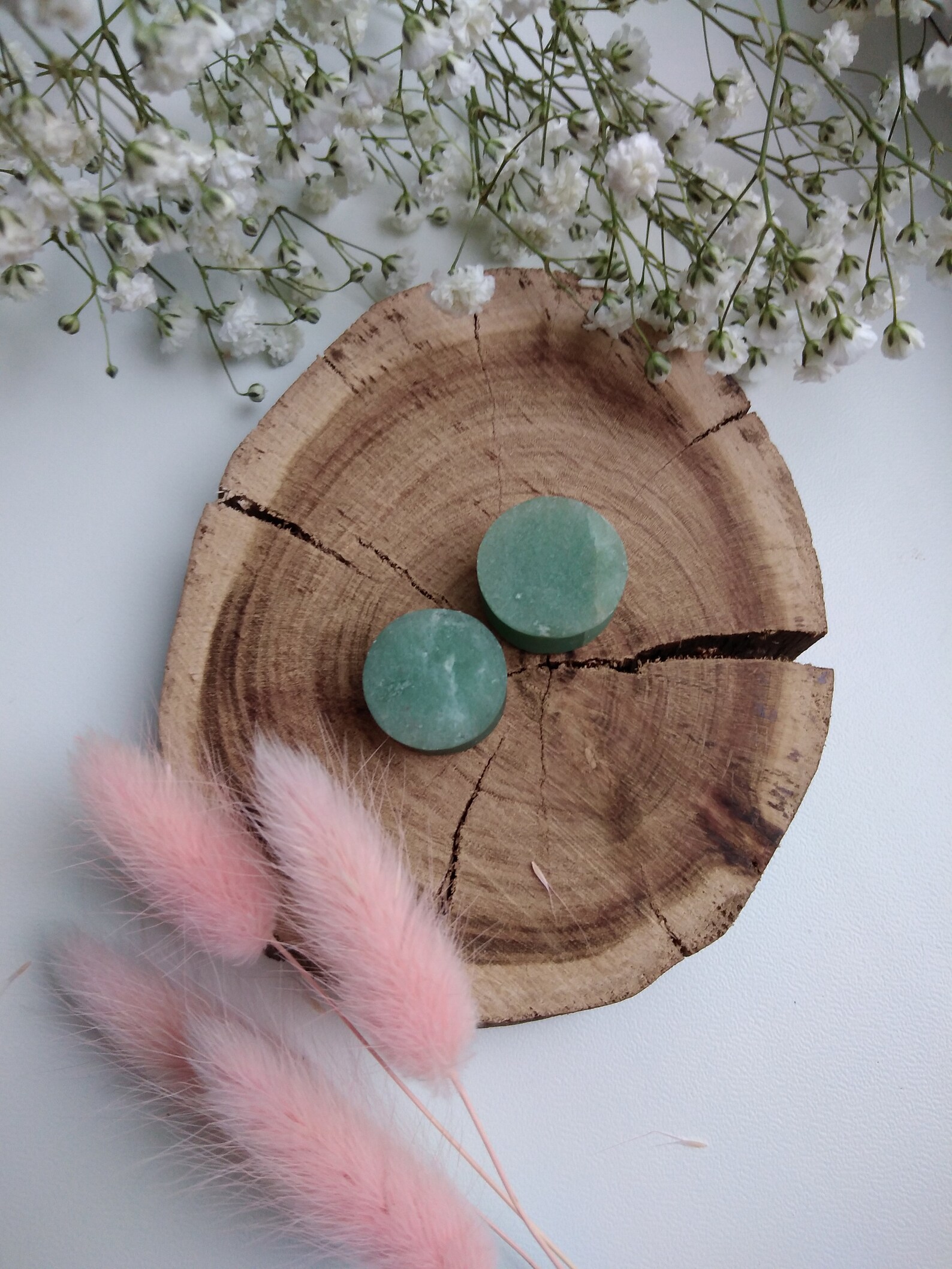 Double-sided Amazonite Stone Plugs. Double Flared Plugs. | Etsy