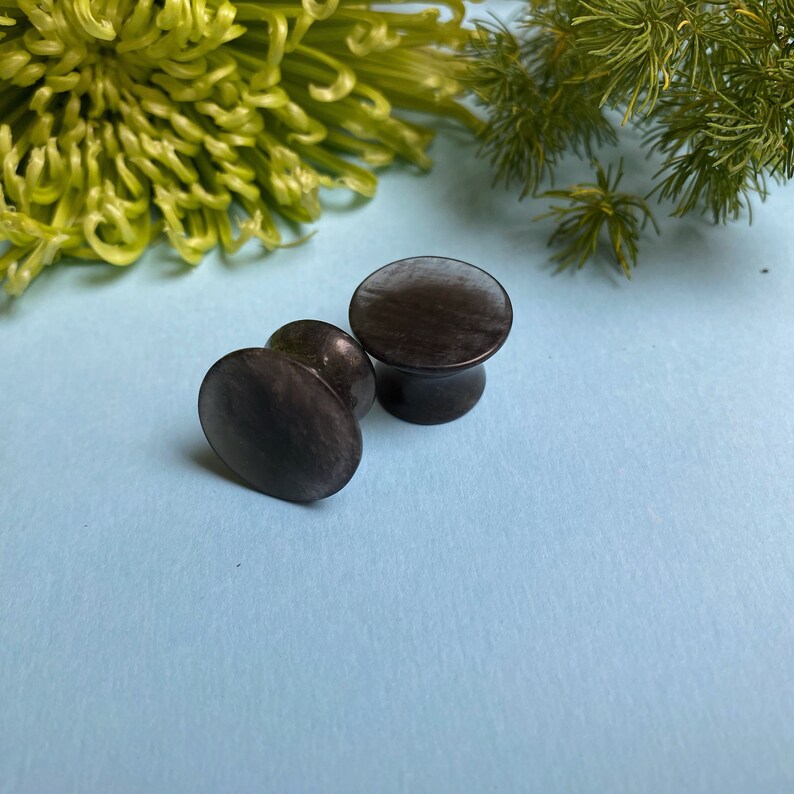 Mayan Flare Ear Plugs. Mayan Plugs. Obsidian Plugs. Double - Etsy