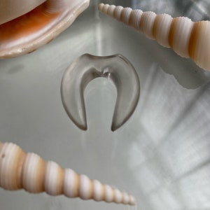 Smoky Quartz Septum Pincher. Stretched Septum 6g, 4g, 2g, 0g, 00g, 7/16 ...