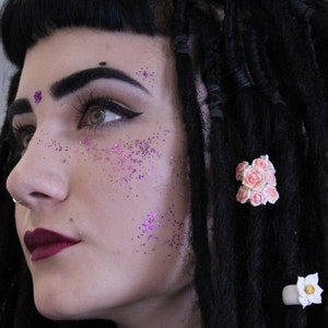 Flower Dread Beads for Dreads Dreads Accessory Flower Beads Hair Braids ...