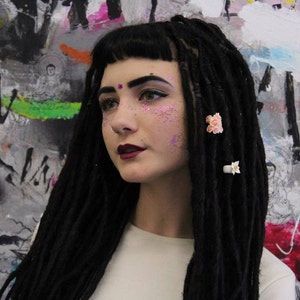 Flower Dread Beads for Dreads Dreads Accessory Flower Beads Hair Braids ...