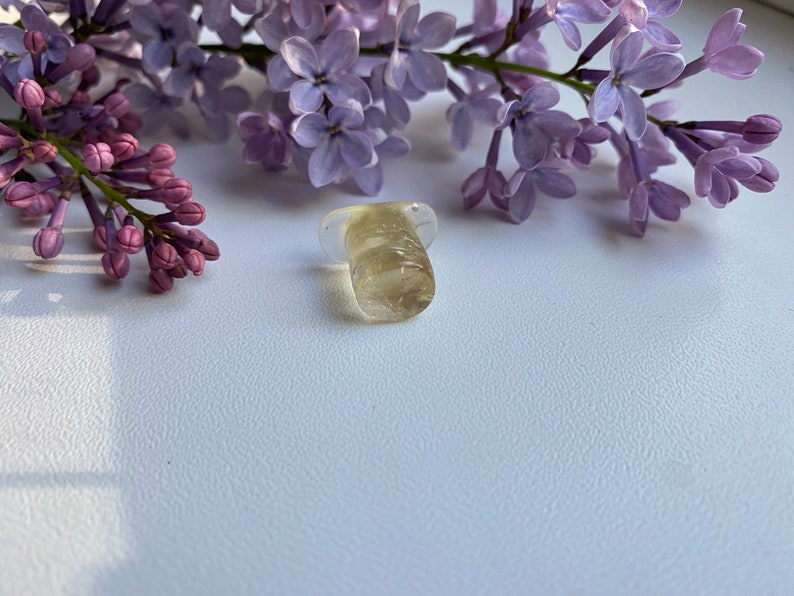 Citrine Labret Plug. Lip Plug. for Stretched Lip. Plug for - Etsy