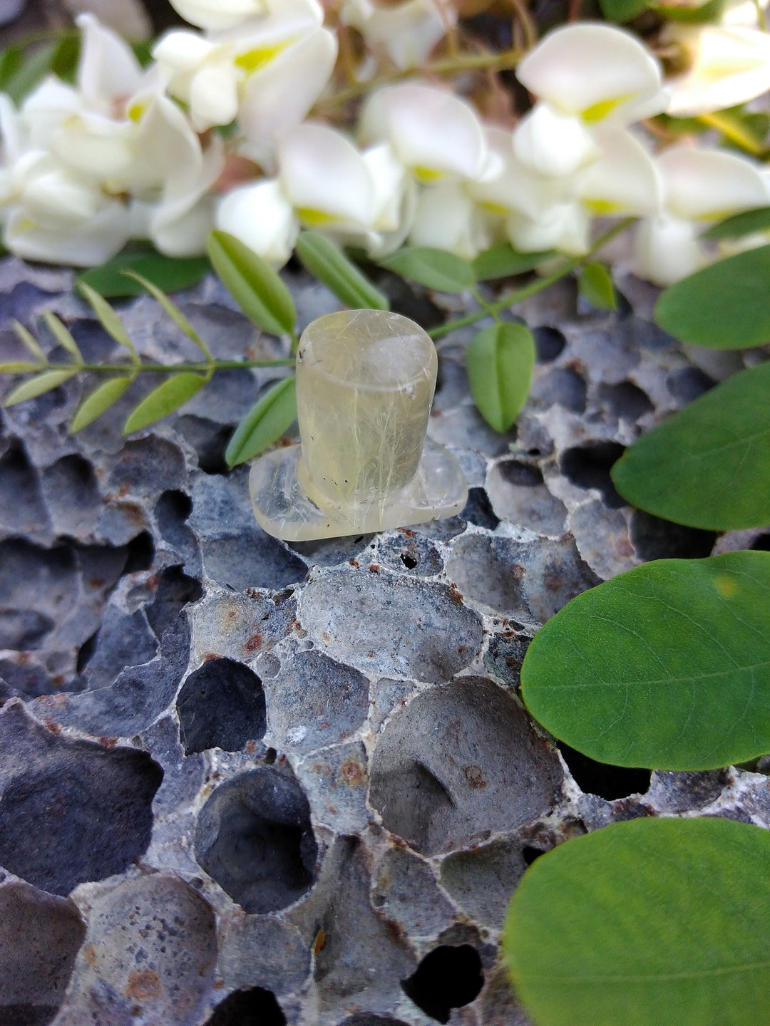 8 Mm Rutile Quartz Labret Plug Lip Plug for Stretched Lip Plug for ...