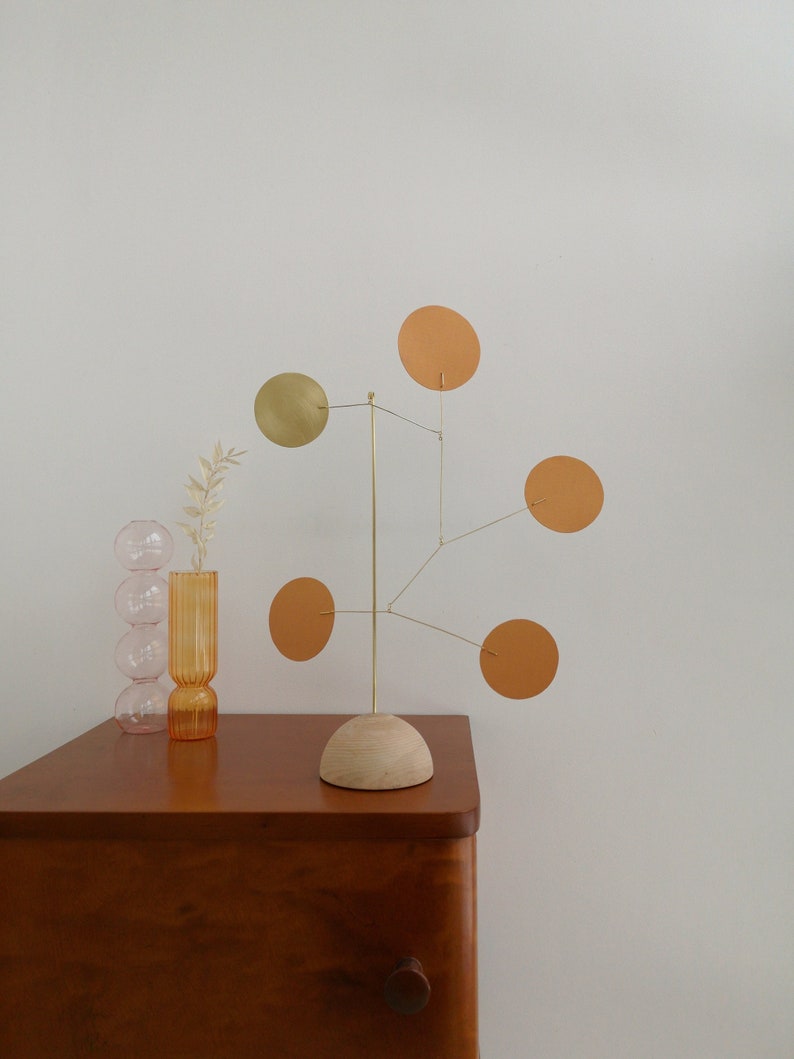 Standing Kinetic Mobile. Coffee Table Desktop Sculpture. - Etsy