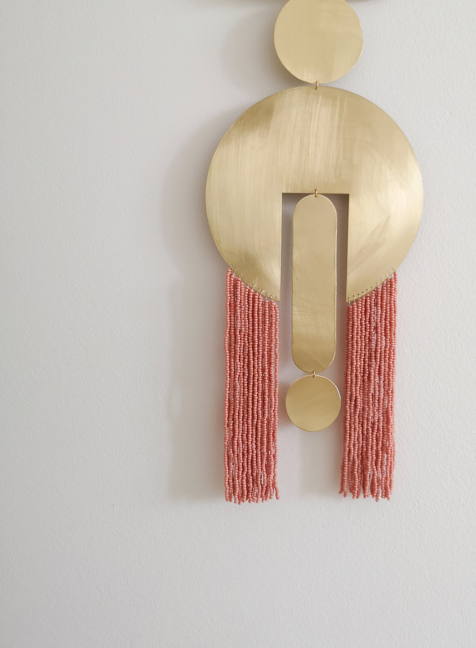 Brass Wall Hanging. Mid-century Modern Metal Wall Art. Wall - Etsy