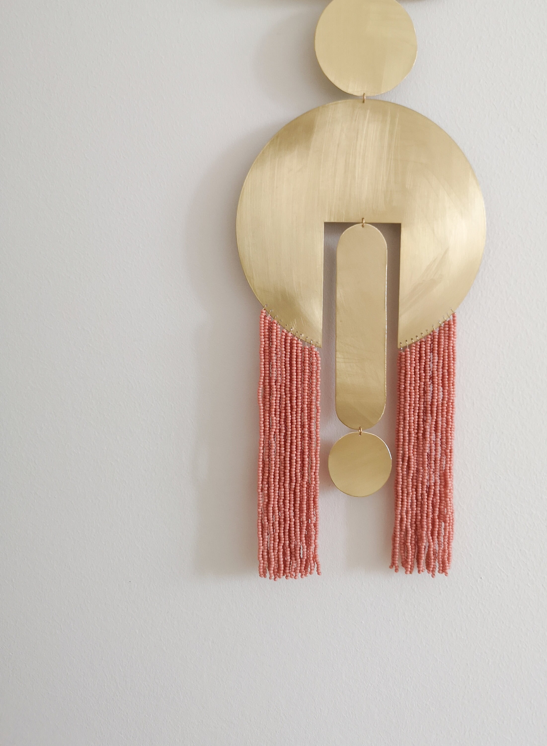 Brass Wall Hanging. Mid-century Modern Metal Wall Art. Wall - Etsy