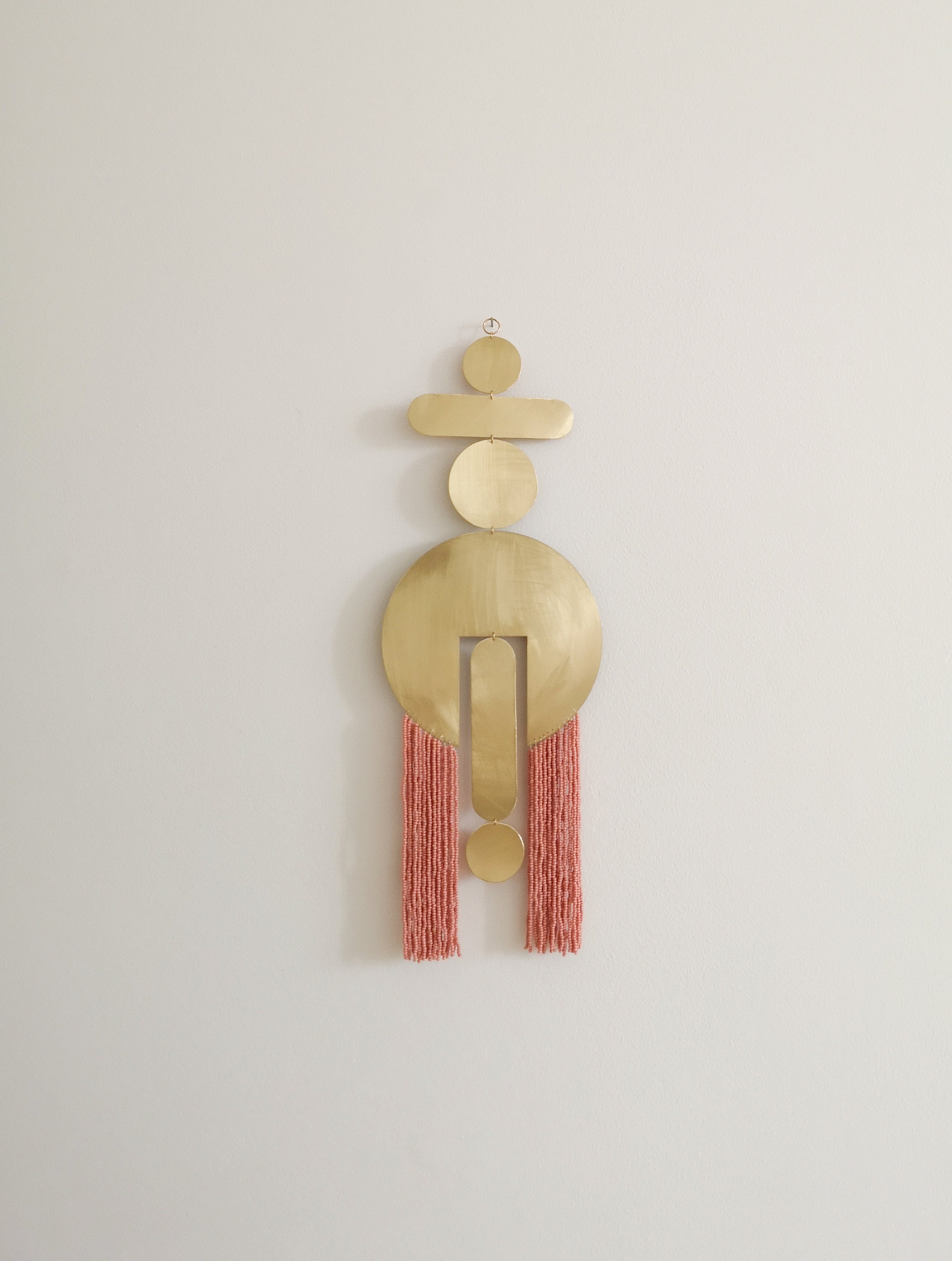 Brass Wall Hanging. Mid-century Modern Metal Wall Art. Wall - Etsy