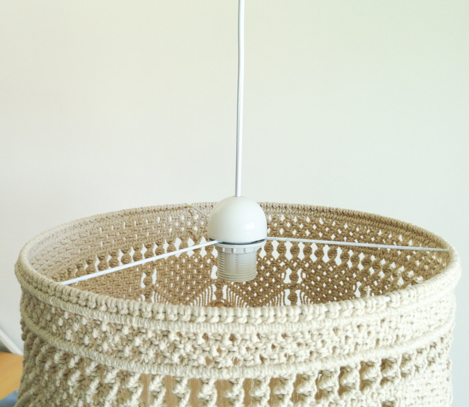 Macrame Chandelier / Modern Macrame Lamp Shade / Macrame - Etsy UK