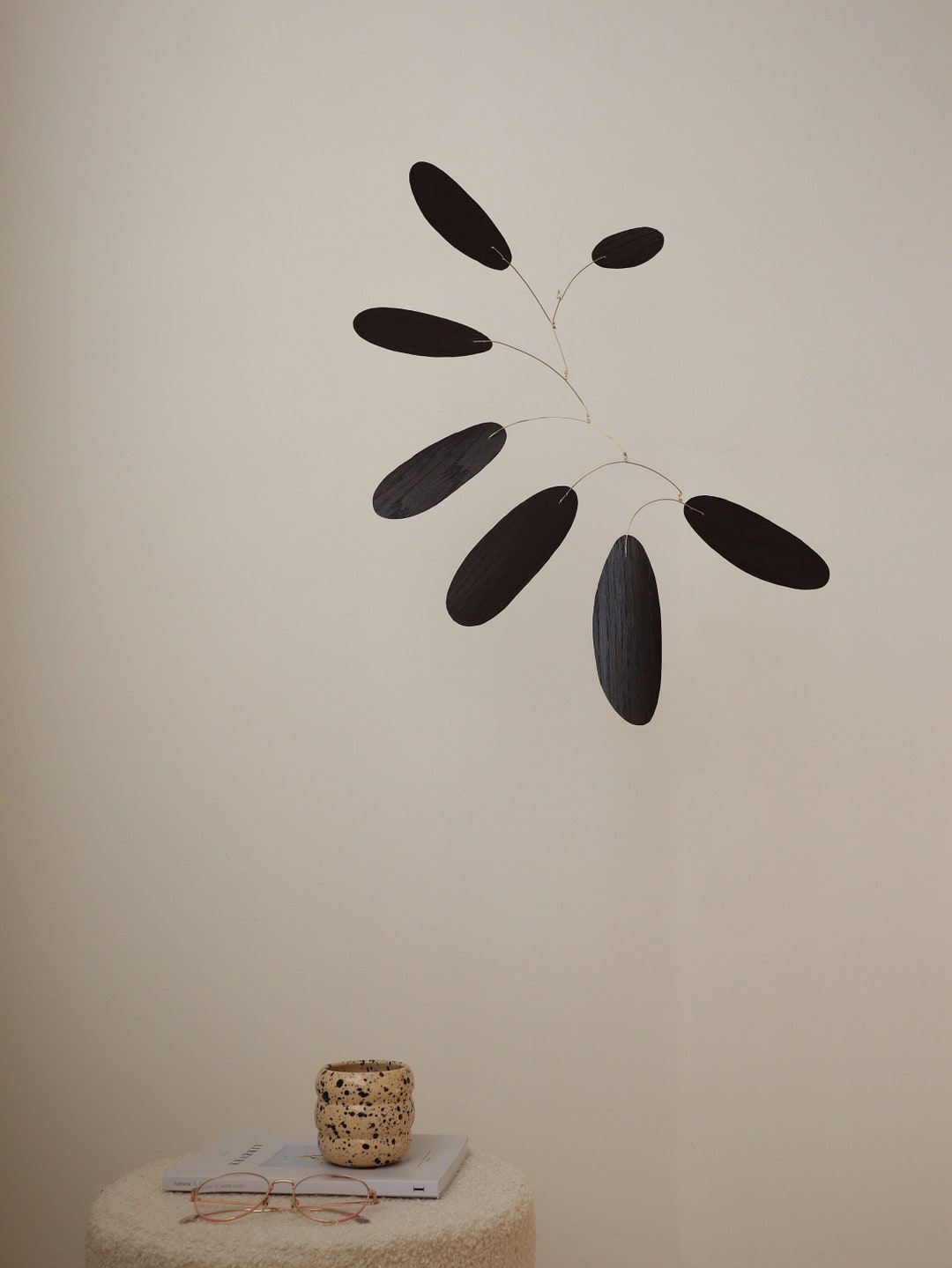 Kinetic Wood Mobile. Mid-century Modern Art Decor. Baby Adult Mobile ...