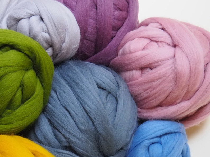 Merino Wool Roving 100% Natural Wool Giant Chunky Yarn Wool | Etsy