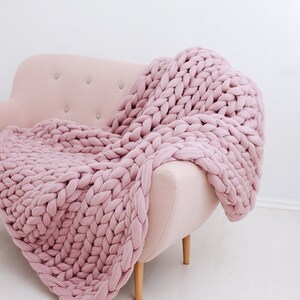 Navy Blanket Chunky Knit Blanket Navy Throw Blanket Boho - Etsy