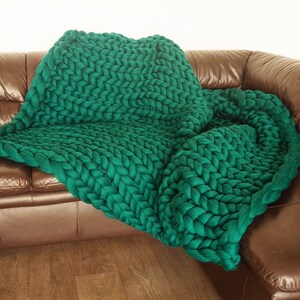 Terracotta Blanket Chunky Knit Blanket Terracotta Throw - Etsy