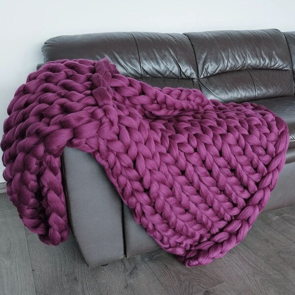 Purple Blanket - Etsy