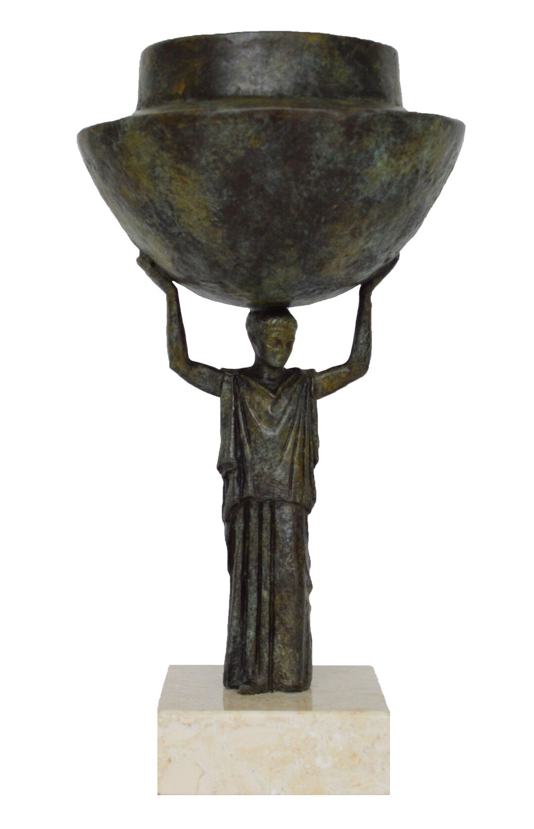 Bronze Censer From Delphi Museum Replica Caryatid - Etsy