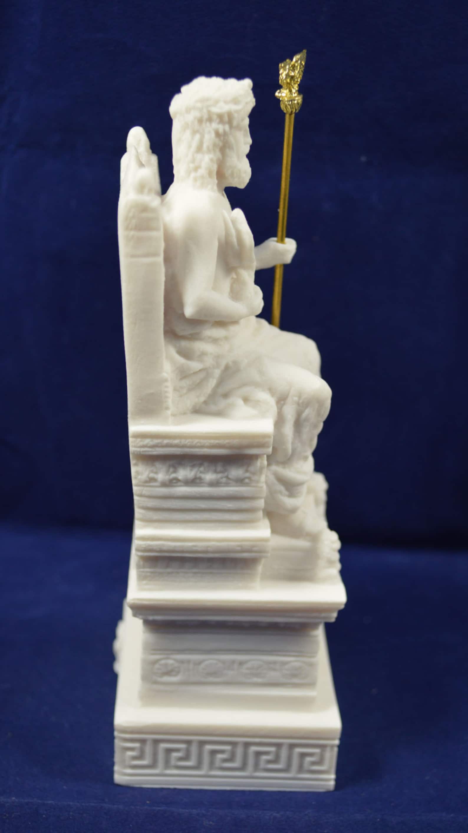 Zeus Throne Sculpture Statue Ancient Greek God King of All - Etsy