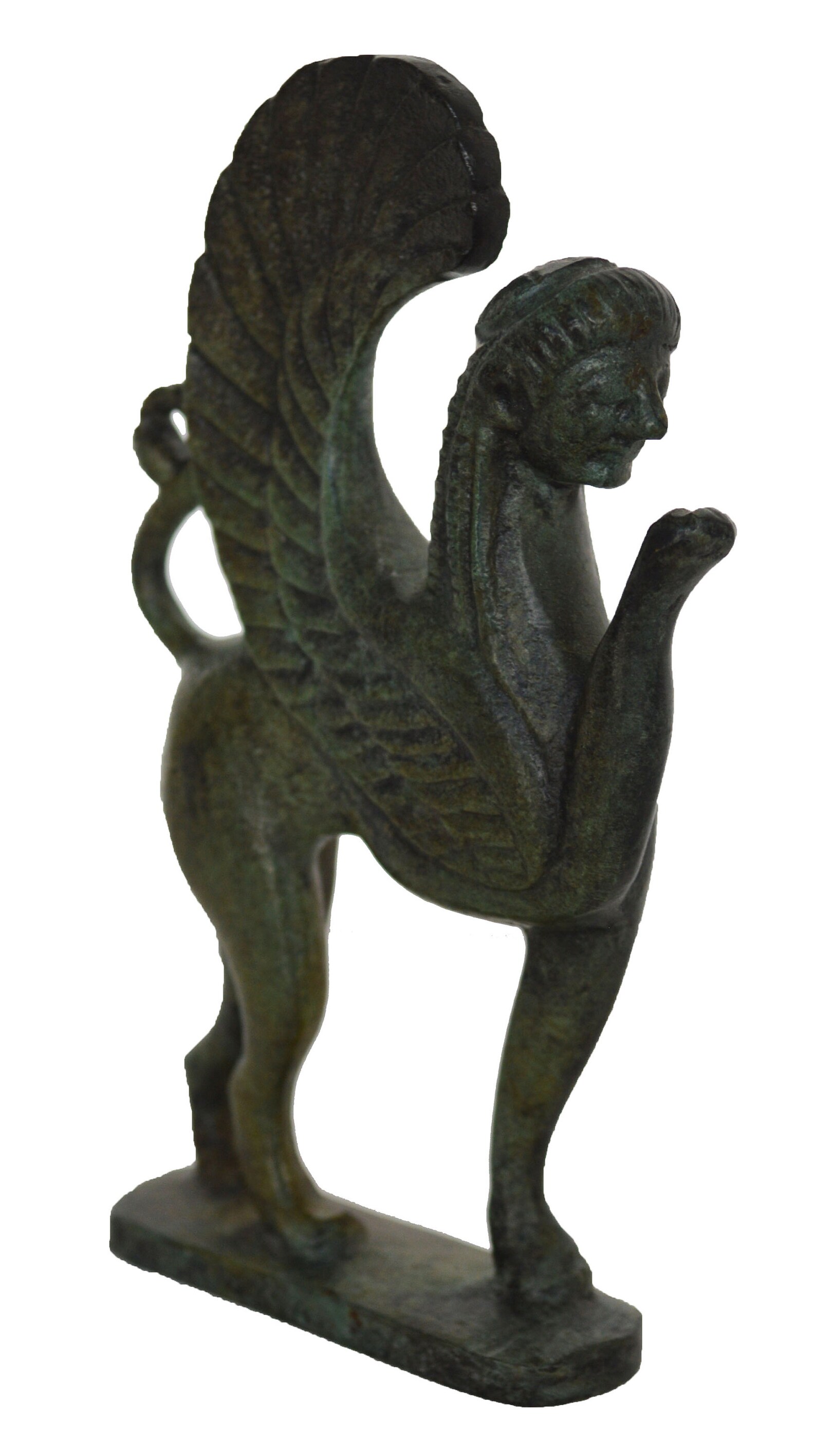 Sphinx Mini Sculpture Ancient Greek Bronze Statue Guardian | Etsy