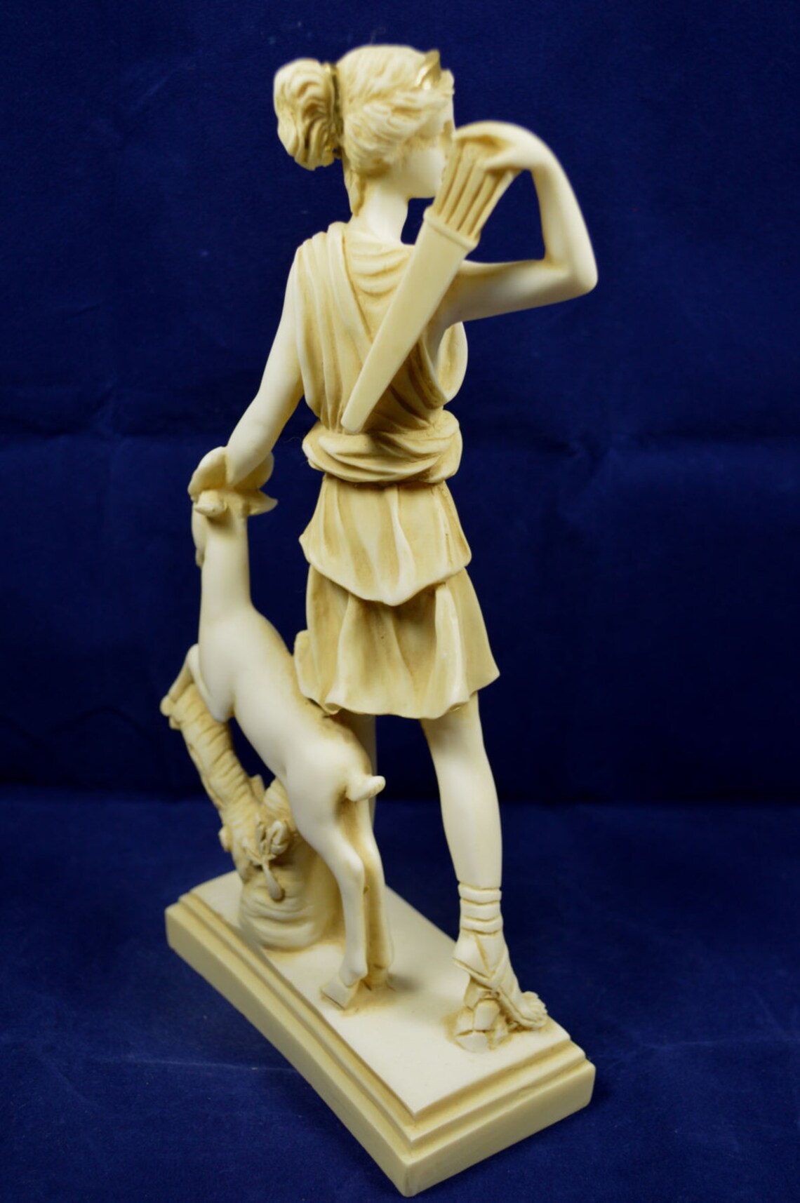 Artemis Sculpture With Deer Ancient Greek Goddess of Hunt | Etsy