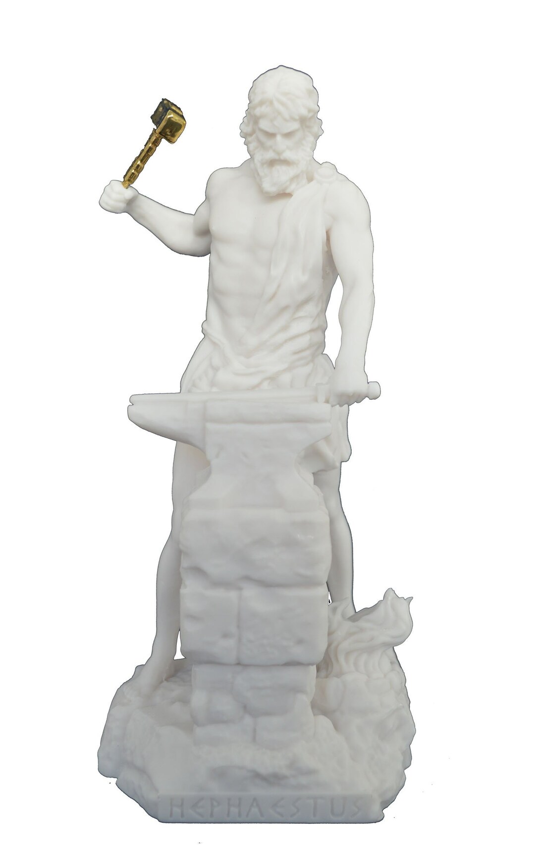 Hephaestus Sculpture Ancient Greek Blacksmith God Active - Etsy