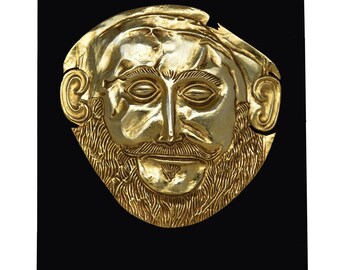 Mask of Agamemnon Recreation - Etsy