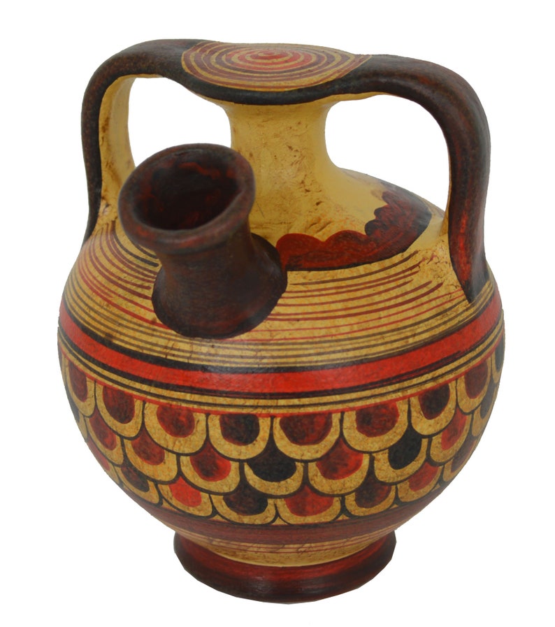 Minoan Art Pottery Small Ceramic Vessel Ancient Crete - Etsy