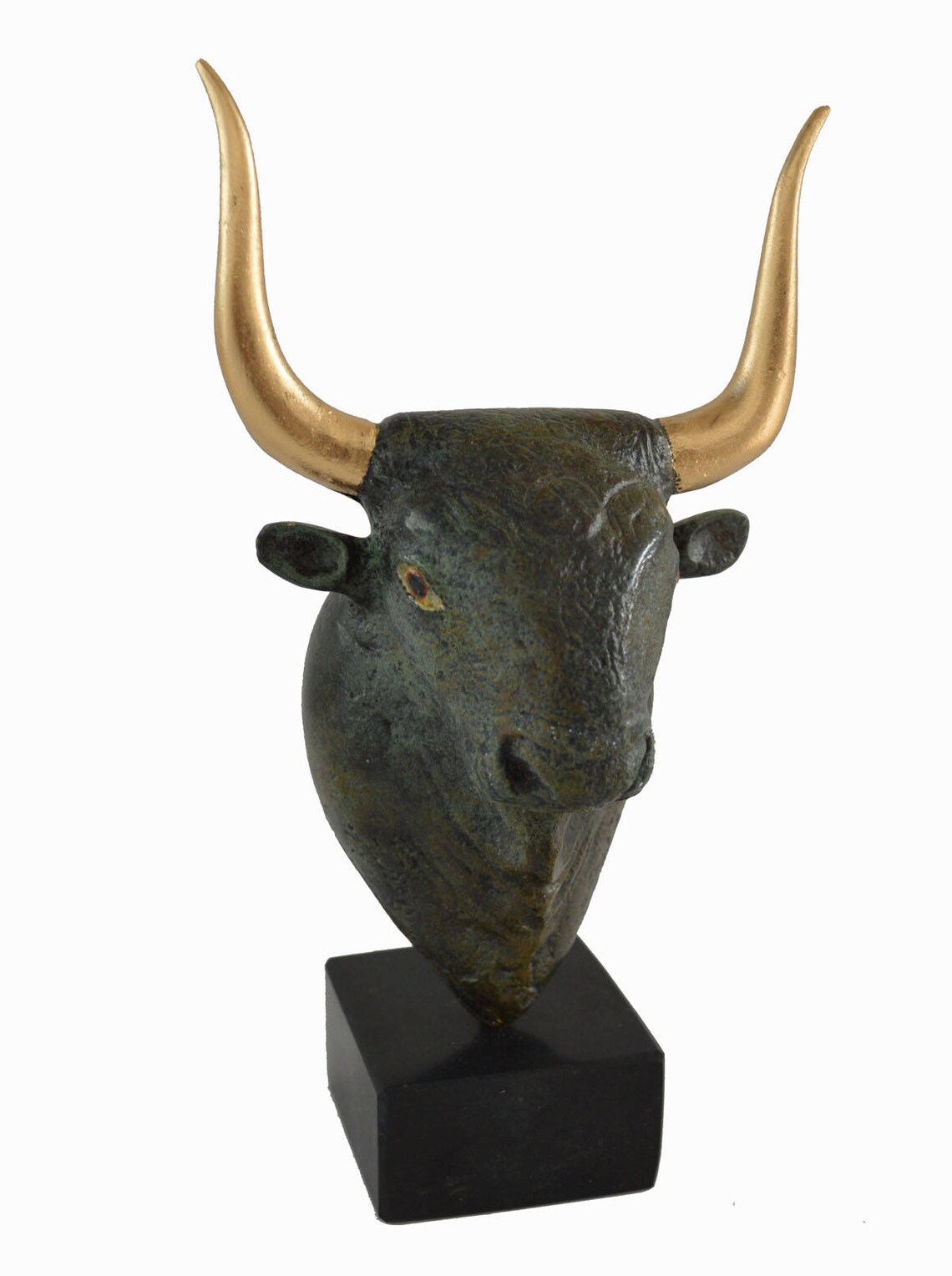 Bullhead Statue Ancient Greek Reproduction Sculpture on Marble - Etsy