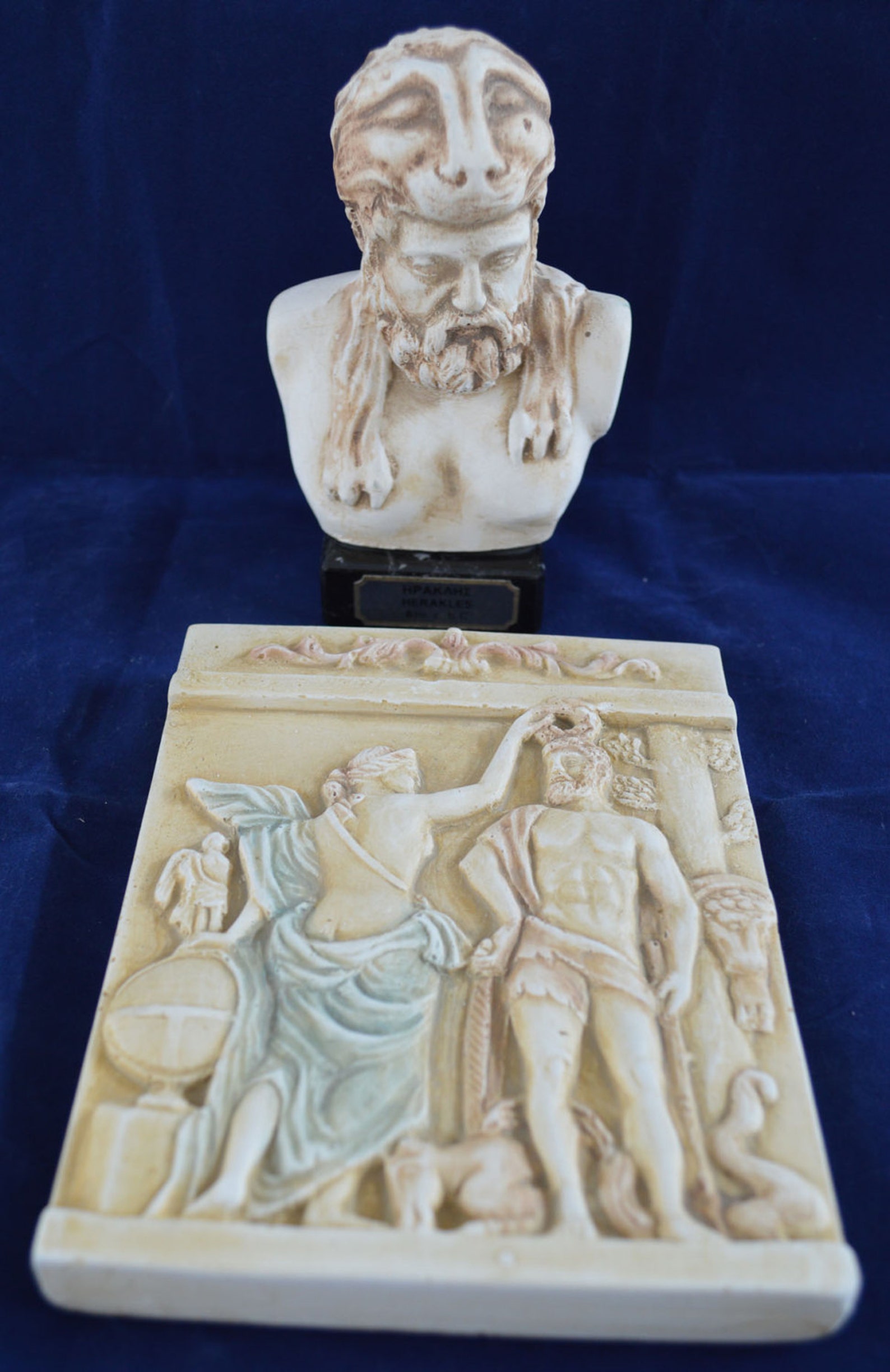 Heracles Bust Plus Hercules Hero With Muse Urania Sculpture - Etsy