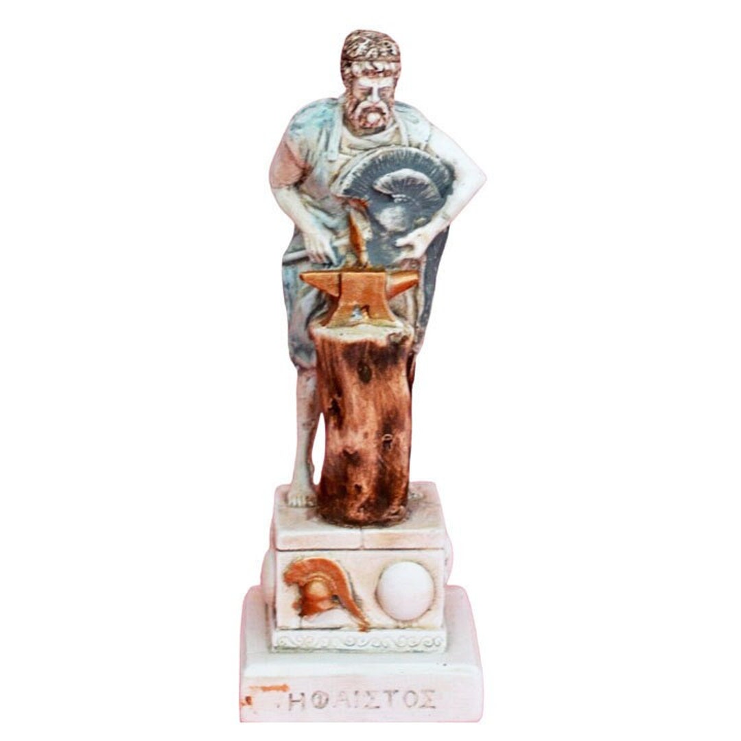 Hephaestus Small Statue Figurine God of Fire Volcanoes - Etsy