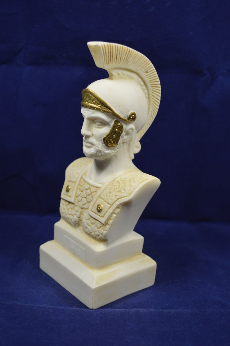 Ares Sculpture Bust Ancient Greek God of War Aged Statue | Etsy