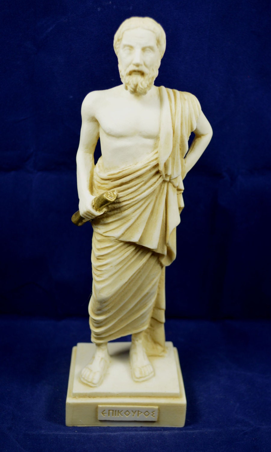 Epicurus Sculpture Ancient Greek Philosopher Aged Statue - Etsy UK