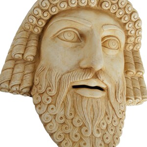 Zeus Mask Ancient Greek Theater King of Gods Ruler of Sky and Thunder ...