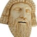 Zeus Mask Ancient Greek Theater King of Gods Ruler of Sky and Thunder ...