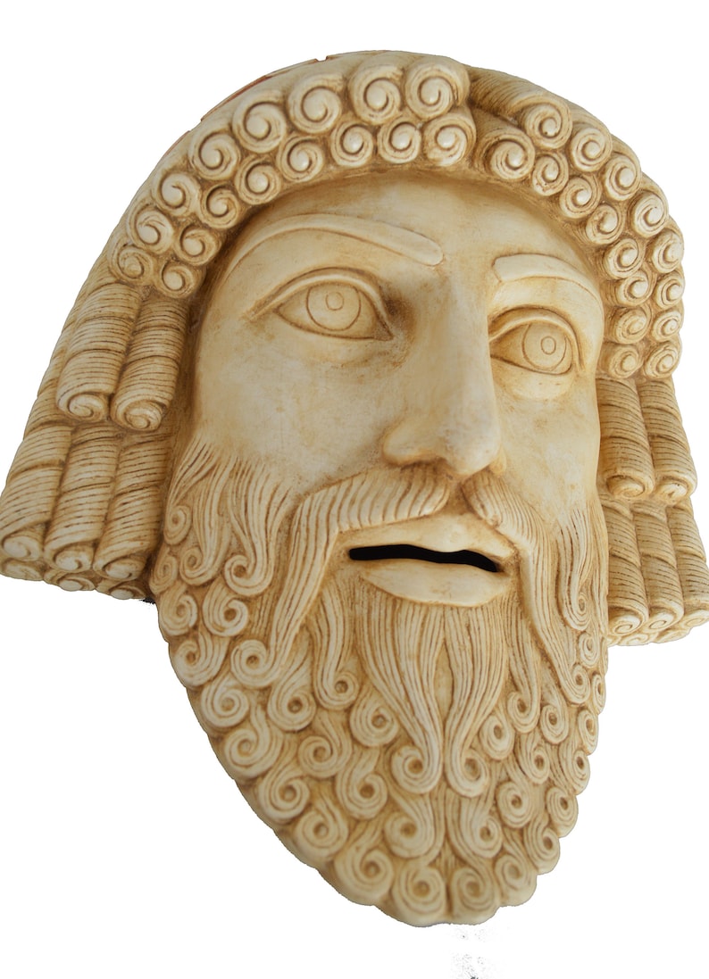 Zeus Mask Ancient Greek Theater King of Gods Ruler of - Etsy
