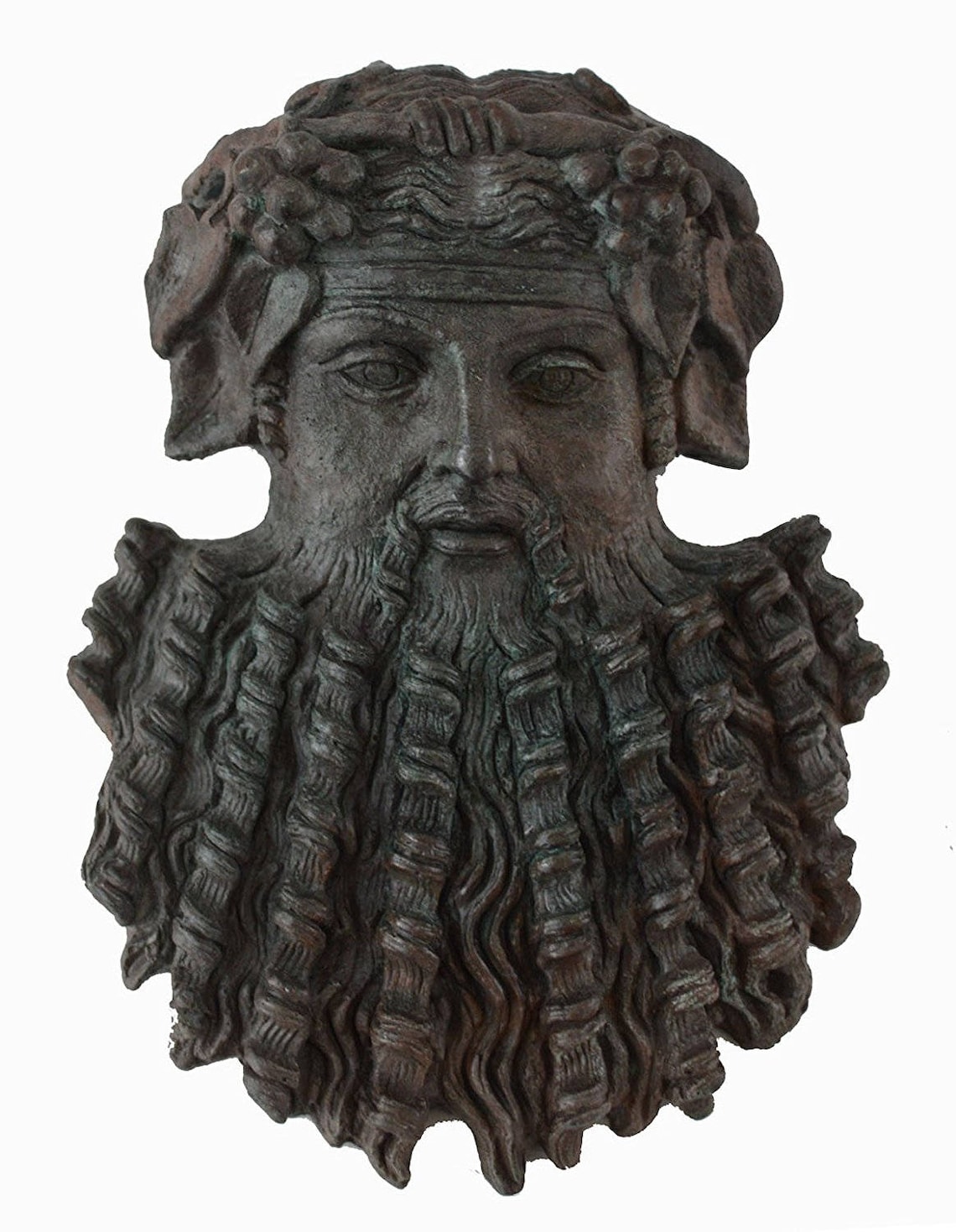 Dionisos Mini Mask With Bronze Color Effect Dionysus God of - Etsy