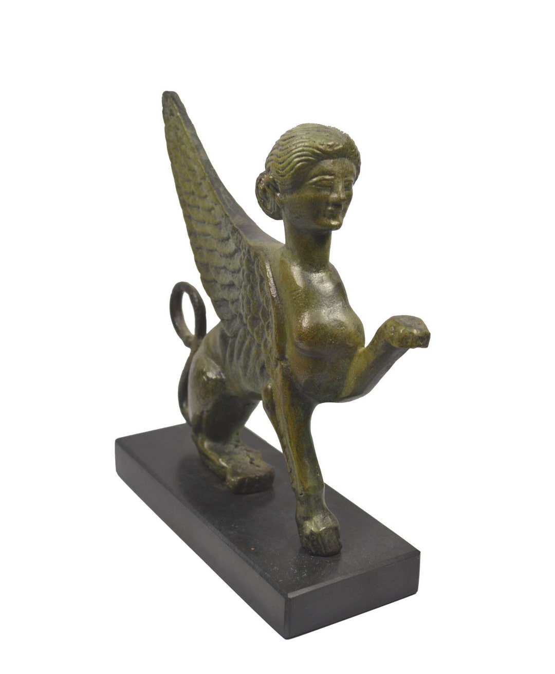 Sphinx Sculpture Ancient Greek Reproduction Statue on Marble - Etsy