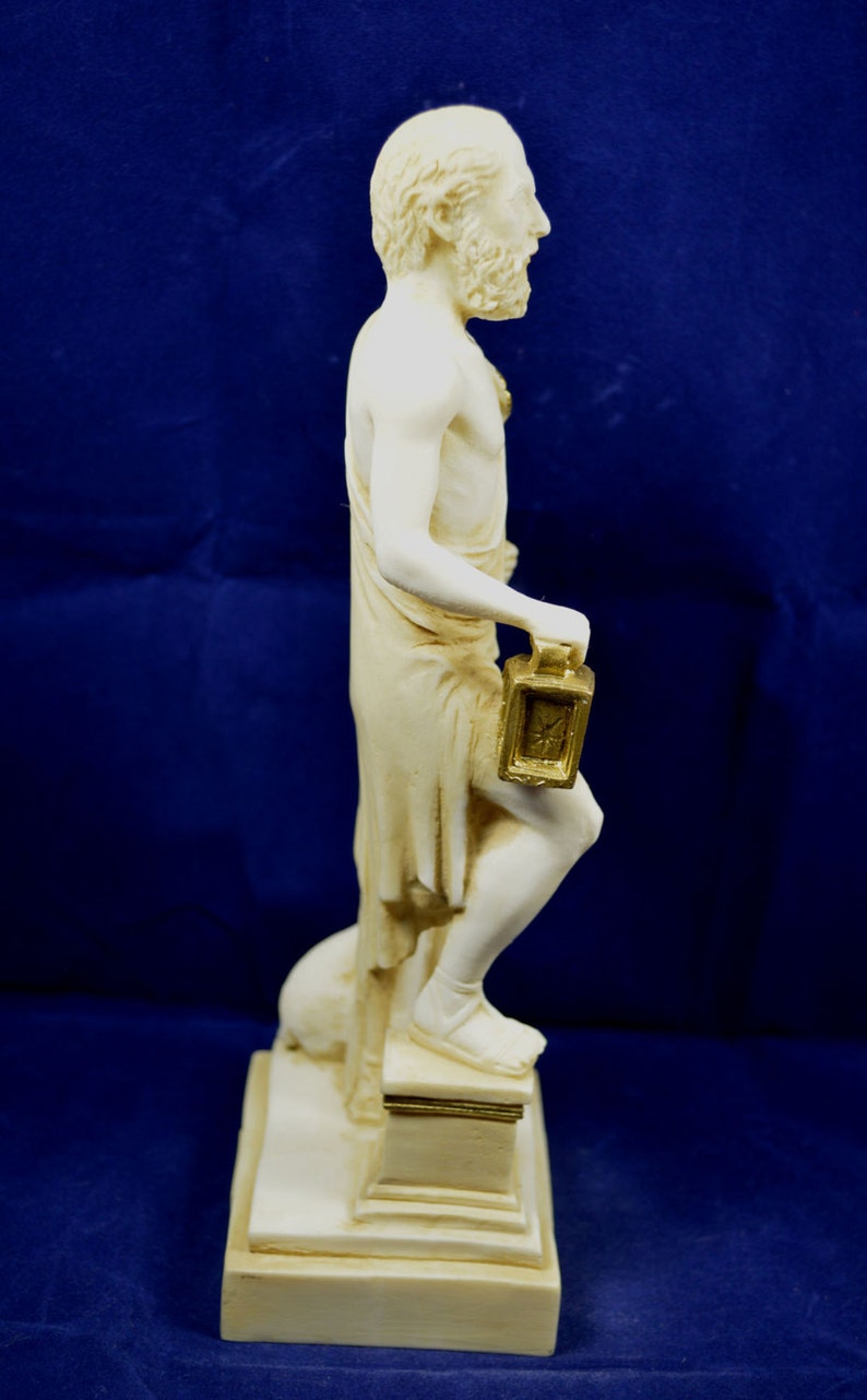 Diogenes Sculpture the Cynic Ancient Greek Philosopher Aged | Etsy